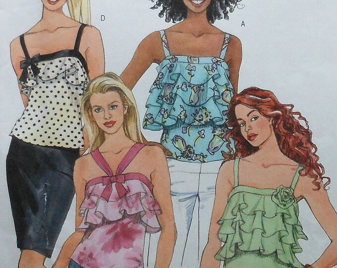 Tiered Flounce Top Sewing Pattern UNCUT Simplicity M4778 Sizes 4-14 ...