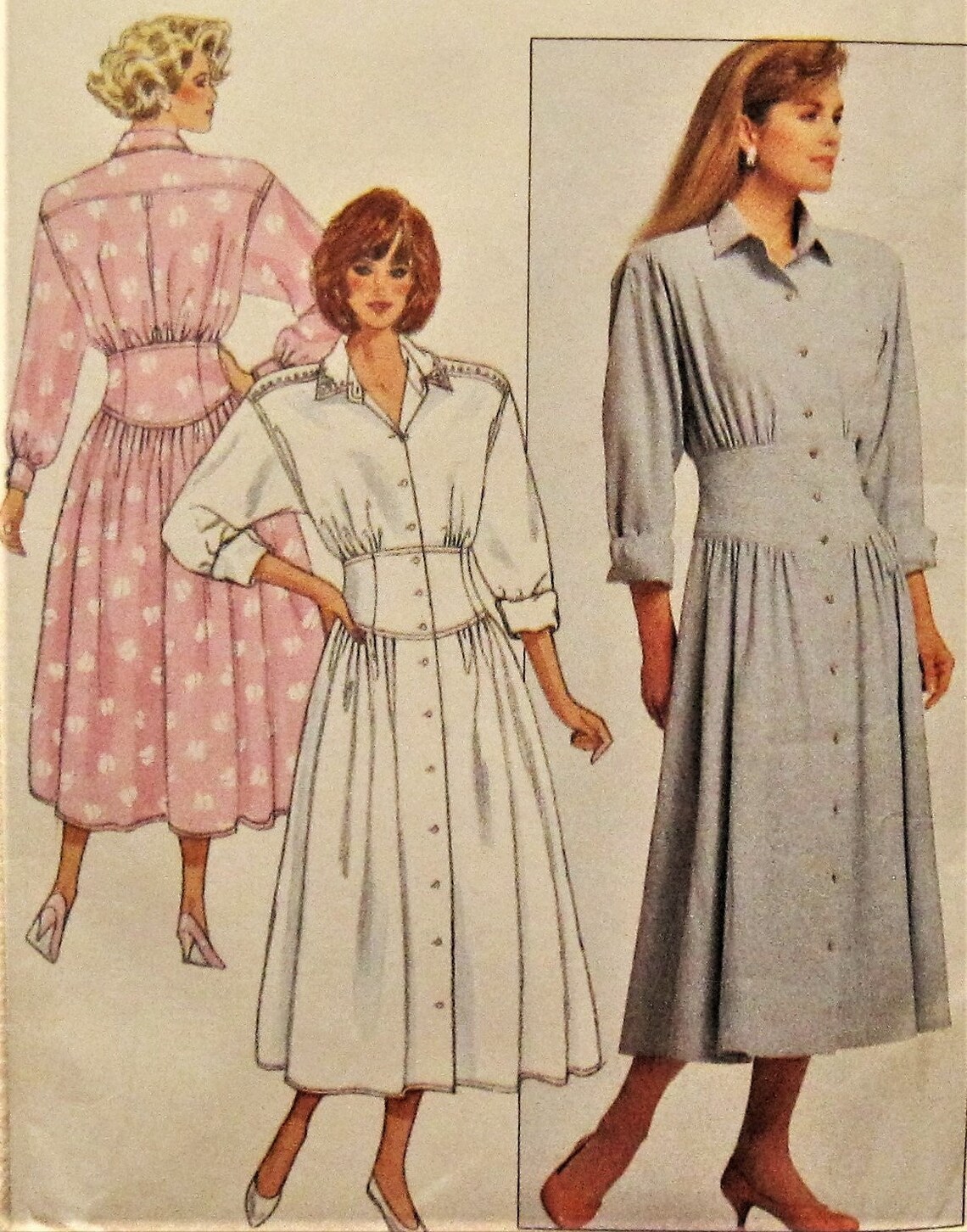 Vintage 80s Sewing Pattern Womens Size 6 8 10 UNCUT Dress - Etsy