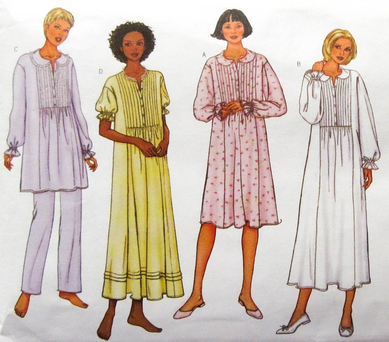Nightgown Sewing Pattern Womens Size 16 18 20 22 UNCUT - Etsy