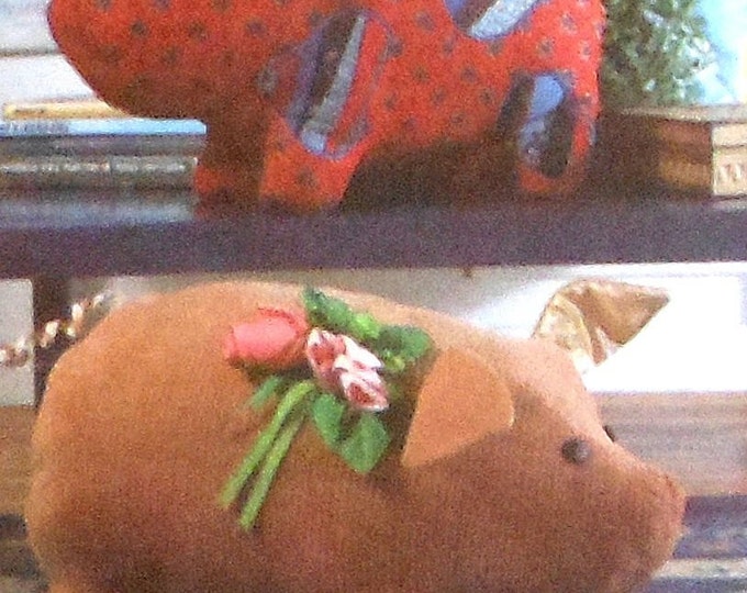 Pig Doll Sewing Pattern UNCUT Farm Animals Goose Chicken Simplicity ...