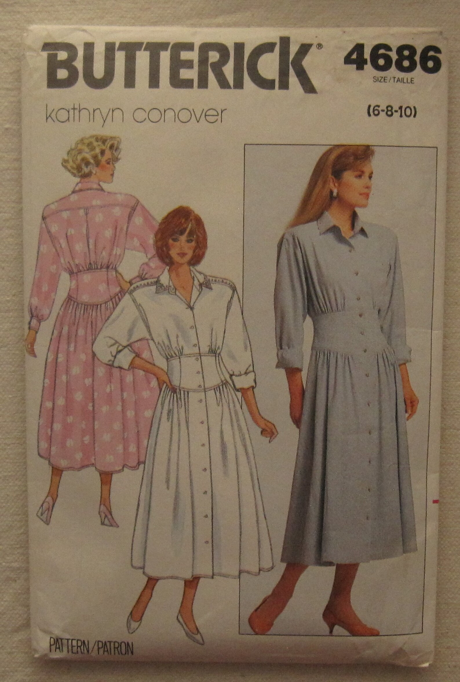 Vintage 80s Sewing Pattern Womens Size 6 8 10 UNCUT Dress - Etsy