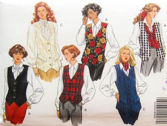 Butterick Sewing Pattern UNCUT 6417 Size 6-14 Vest - Etsy