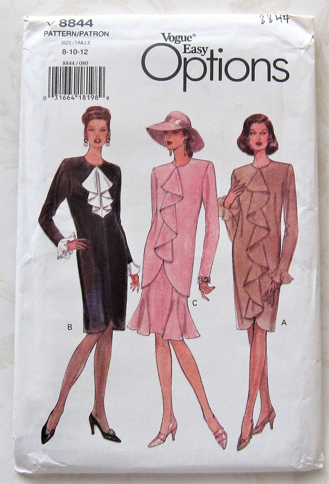 Dress Tunic and Skirt Sewing Pattern UNCUT Vogue 8844 Sizes - Etsy