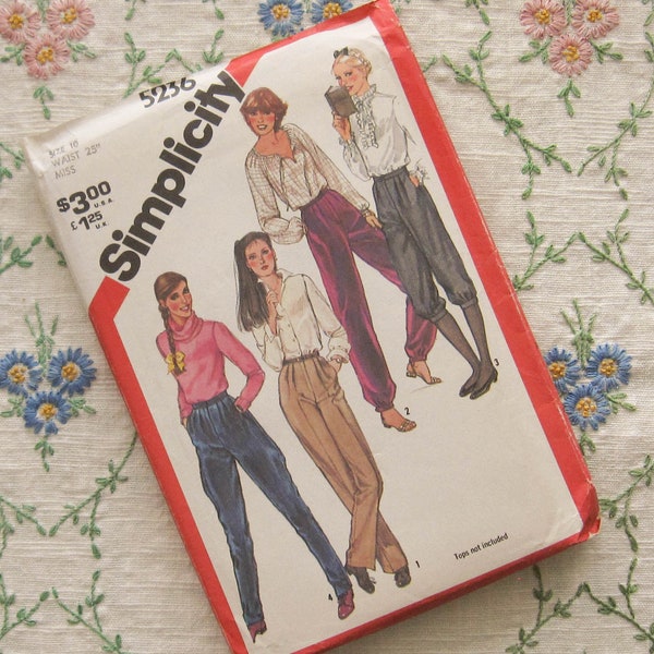 1980s Pants Pattern - Etsy