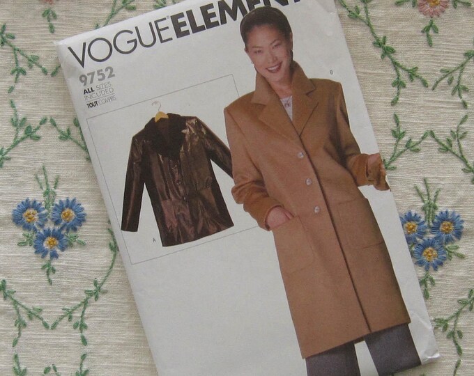 Vintage Sewing Pattern UNCUT Vogue 9752 Size 6 8 10 12 14 16 18 20 22 ...
