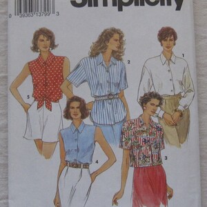 Shirt Sewing Pattern UNCUT Simplicity 8302 Sizes 10-16 | Etsy