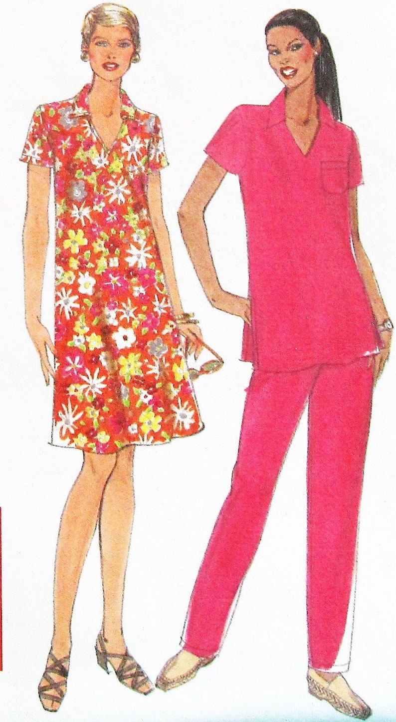 Dress Top Pants Sewing Pattern UNCUT Simplicity 8055 Sizes - Etsy