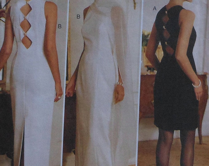 Formal Long Gown and Stole Sewing Pattern UNCUT Butterick 3803 Sizes 6 ...