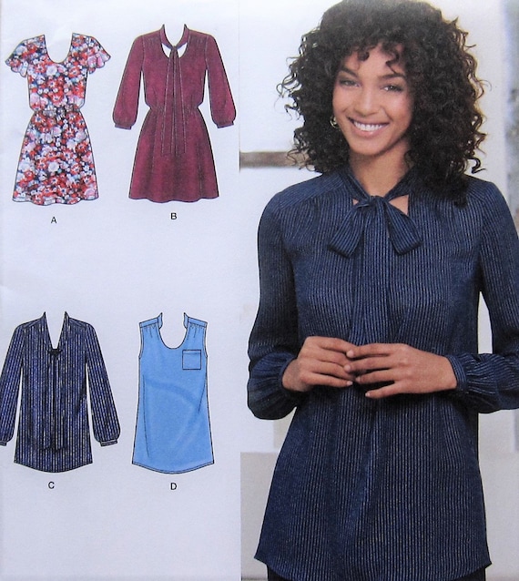 Mini Dress and Tunic Sewing Pattern Simplicity 8216 Size 14-22 | Etsy