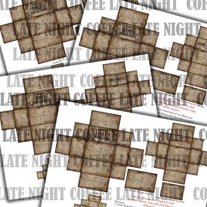 Dollhouse Miniature Crates PRINTABLE Santa Claus Workshop Holiday Decor ...