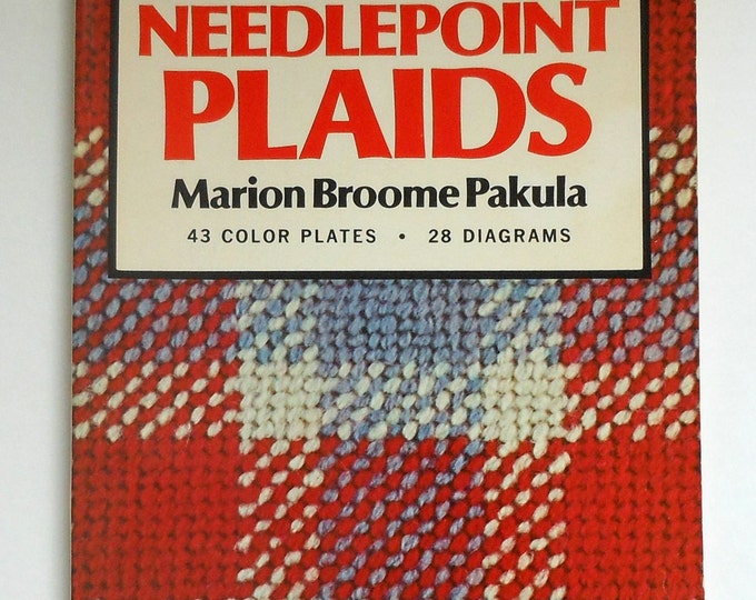 Vintage Needlepoint Plaids Book Marion Broome Pakula 1975 Softcover - Etsy