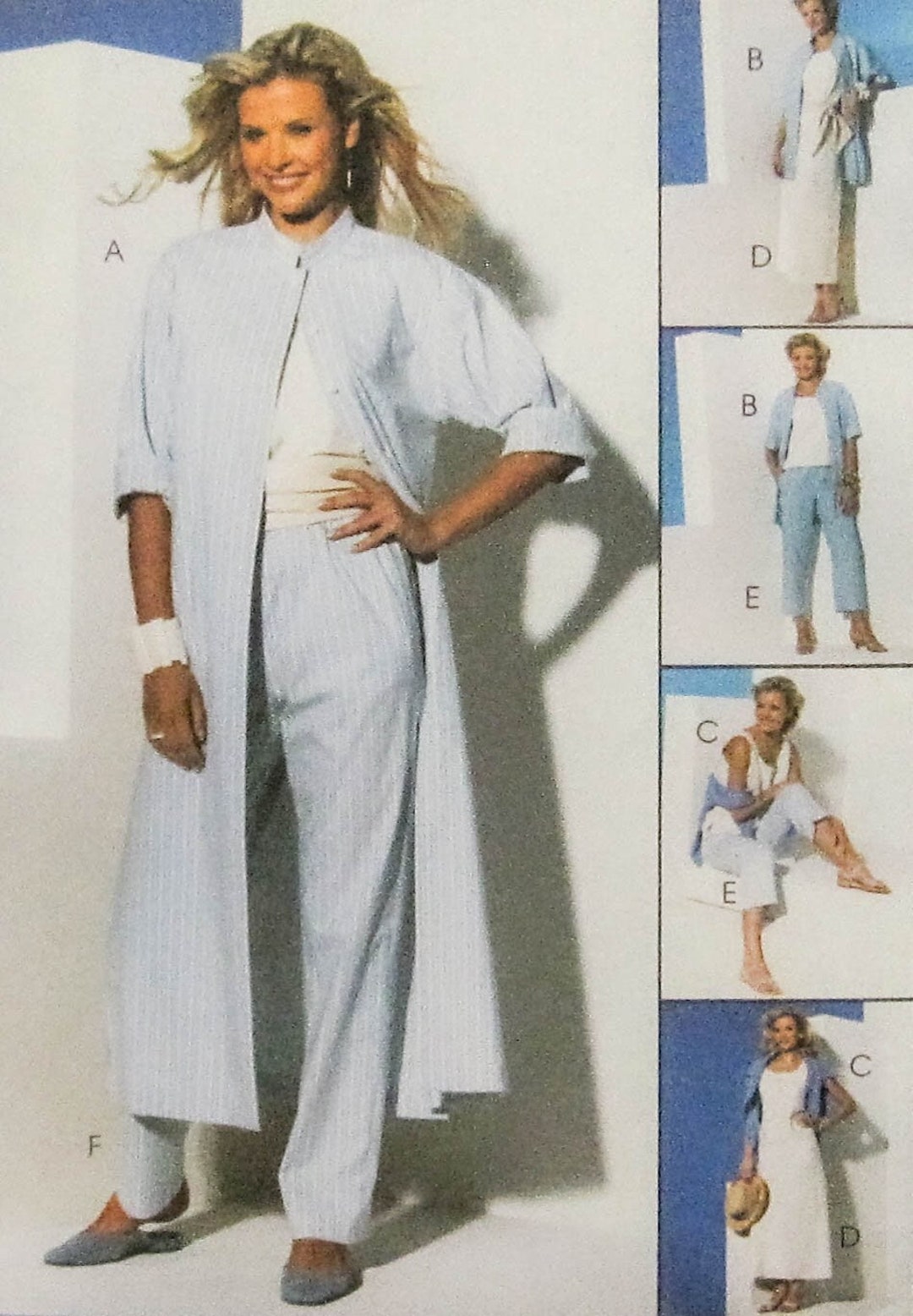 Duster Sewing Pattern UNCUT Mccalls M4468 Womens Size 18-24 Shirt Top ...