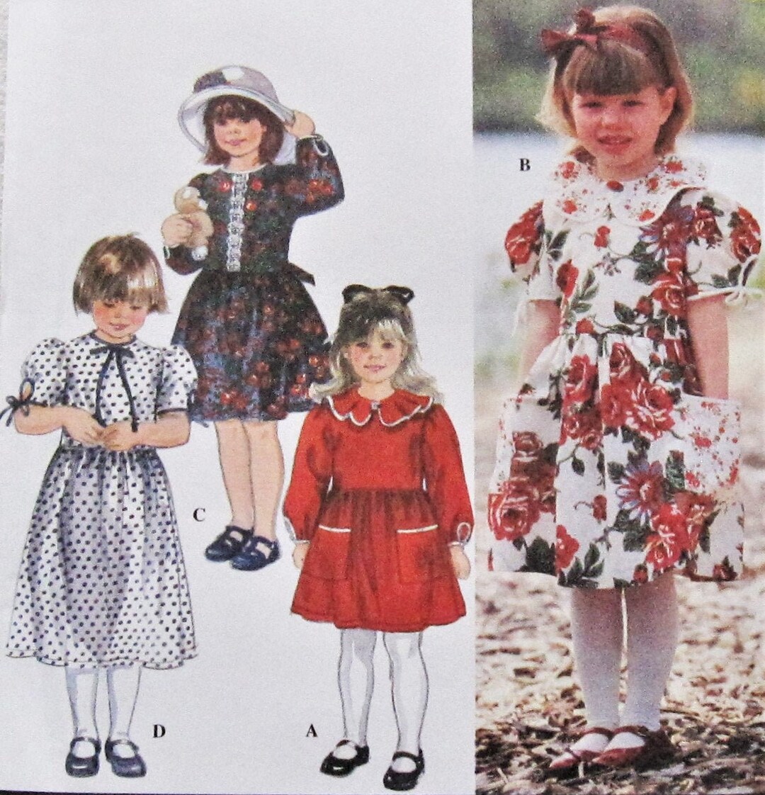 Dress Sewing Pattern UNCUT Simplicity 9232 Size 2-4 - Etsy