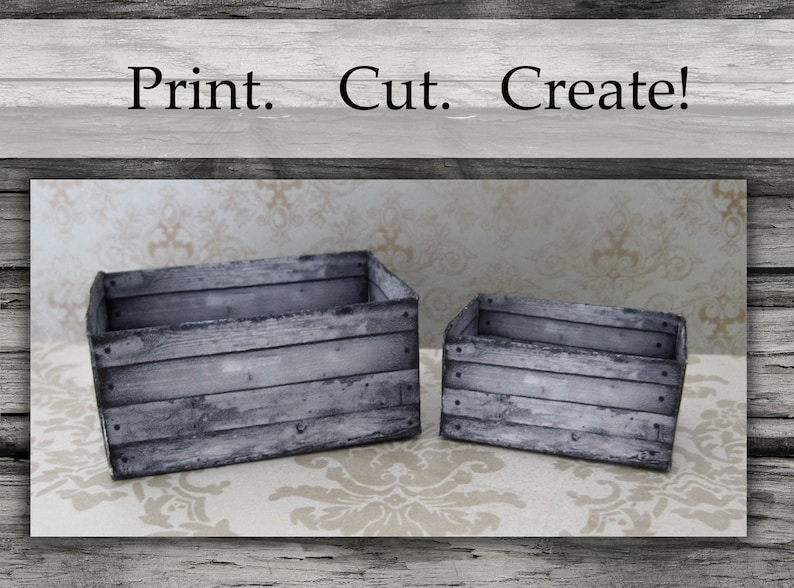 Miniature Crate PRINTABLE Haunted House Halloween Dollhouse Decor 1:12 ...