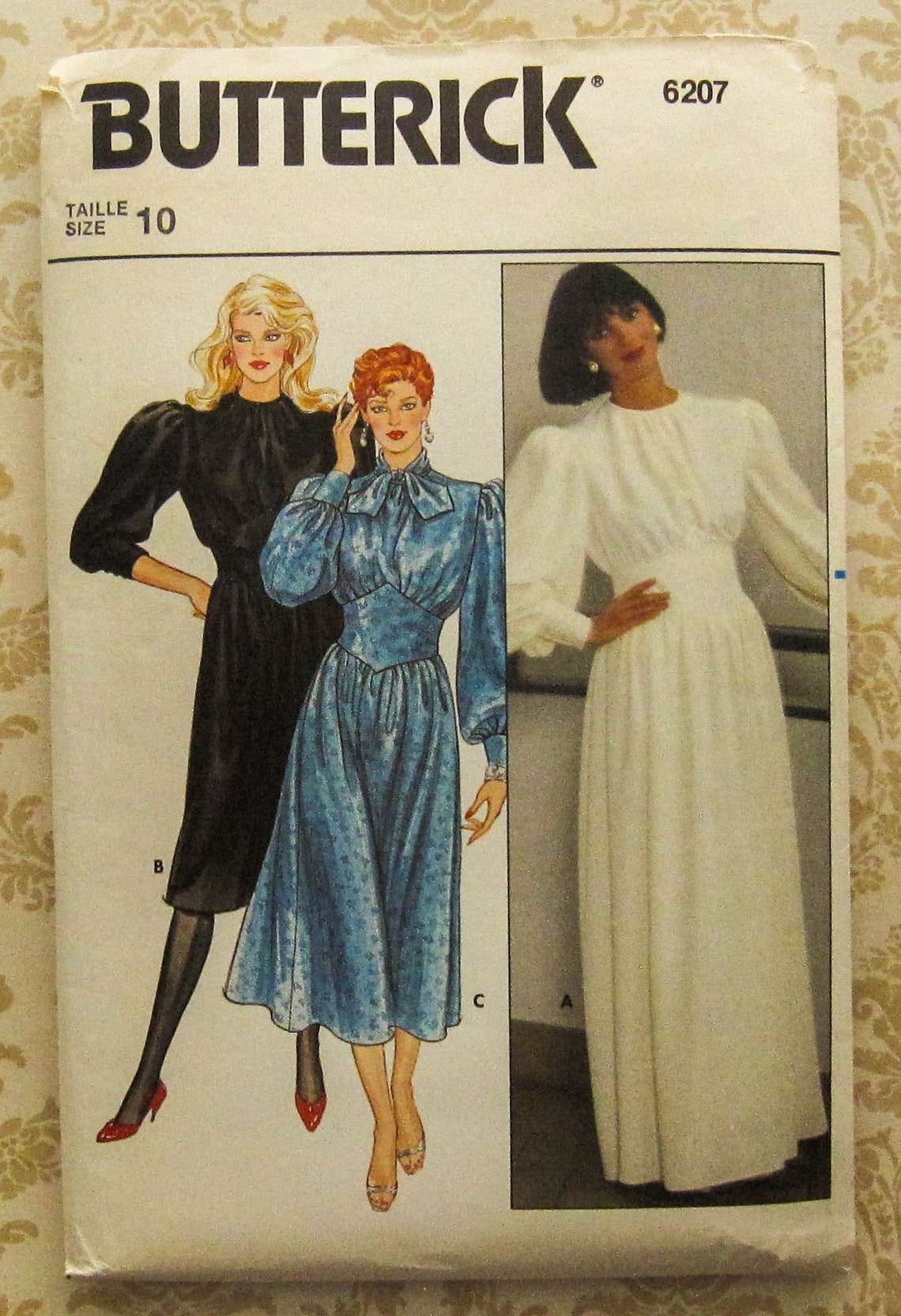 80s Vintage Sewing Pattern UNCUT Butterick 6207 Womens Size 10 - Etsy