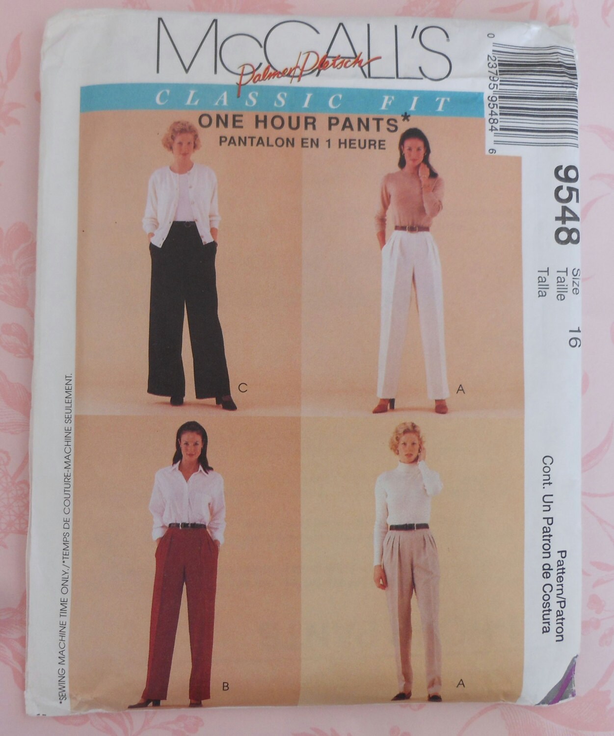 Pants Sewing Pattern UNCUT Mccalls 9548 Size 16 - Etsy