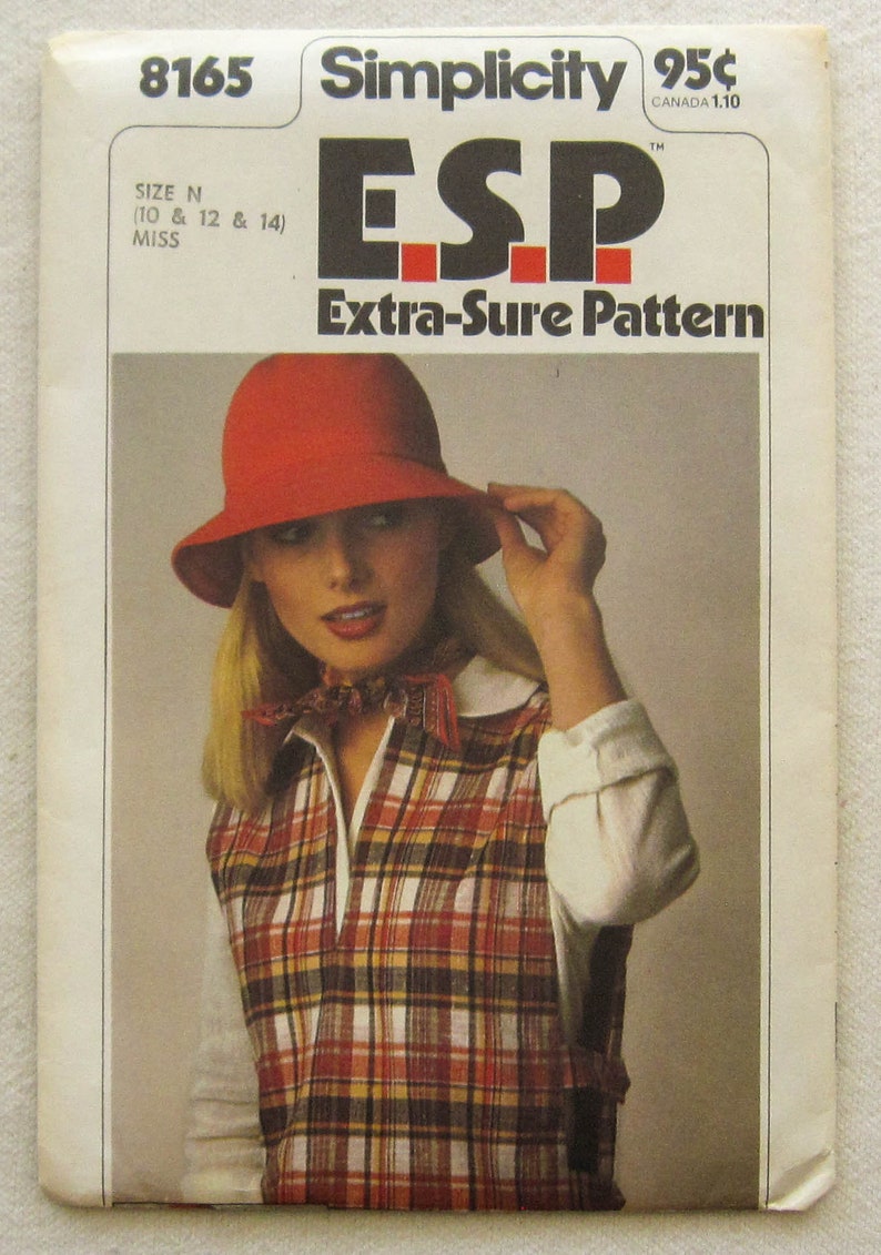 Vintage Sewing Pattern UNCUT Simplicity 8165 Size 10-14 Tabard - Etsy