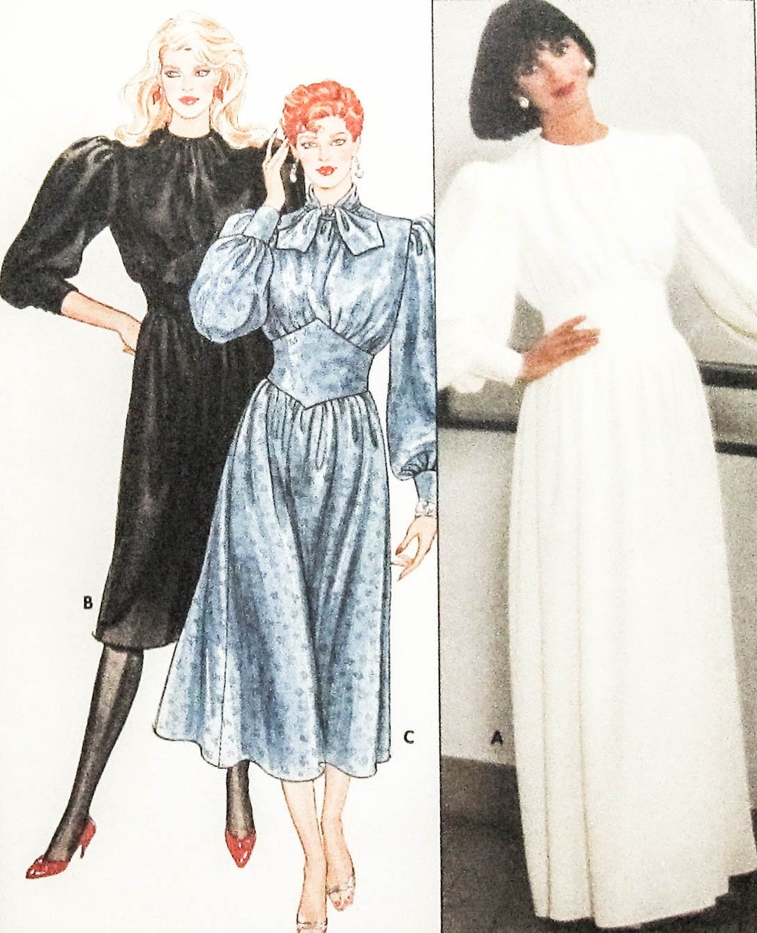 80s Vintage Sewing Pattern UNCUT Butterick 6207 Womens Size 10 - Etsy