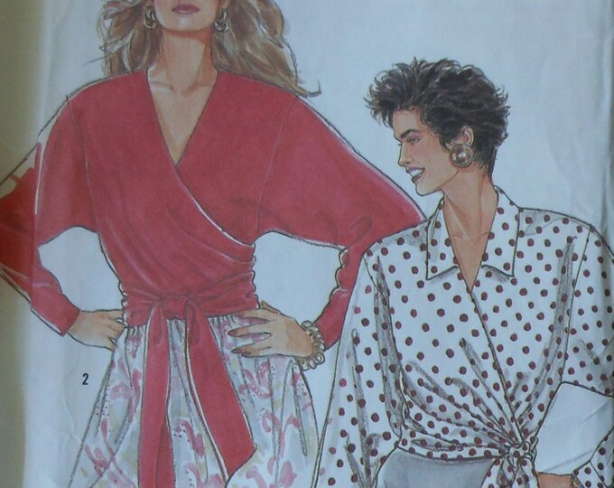 Wrap Blouse Sewing Pattern UNCUT Simplicity 9814 Sizes 10-20 - Etsy