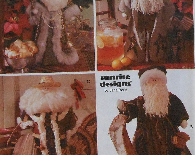 Santa Claus Dolls Sewing Pattern Uncut Simplicity 7921 Holiday Father ...