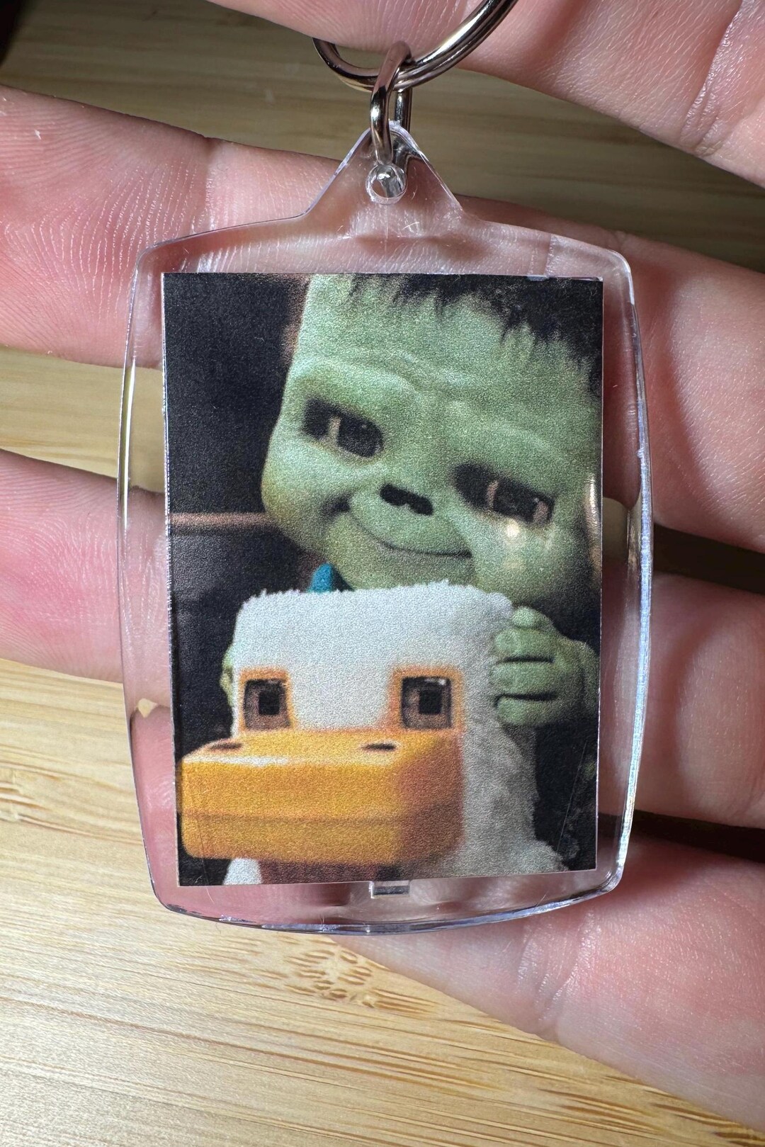 Minecraft Movie Chicken Jockey Keychain - Etsy