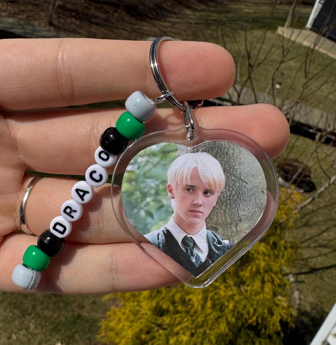Draco Malfoy Tom Felton Keychain From Harry Potter - Etsy
