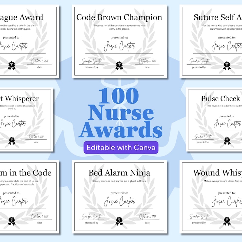 Nurse Superlative Awards - Etsy