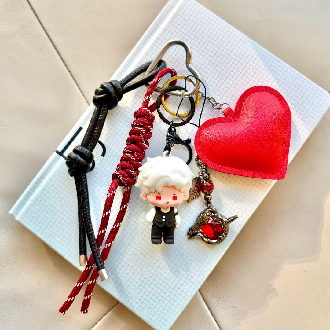 Sylus Keychain | Love and Deepspace Charm, Chibi Anime Figure - Etsy