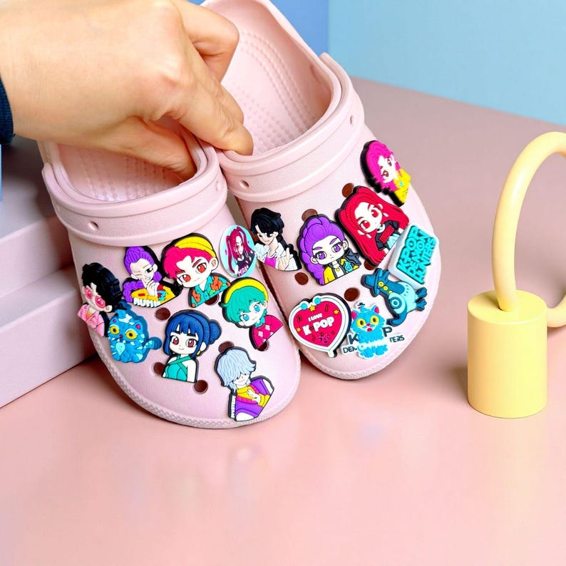 K-pop Demon Hunters Crocs Shoe Charms – Chibi Anime Pins, Clog ...