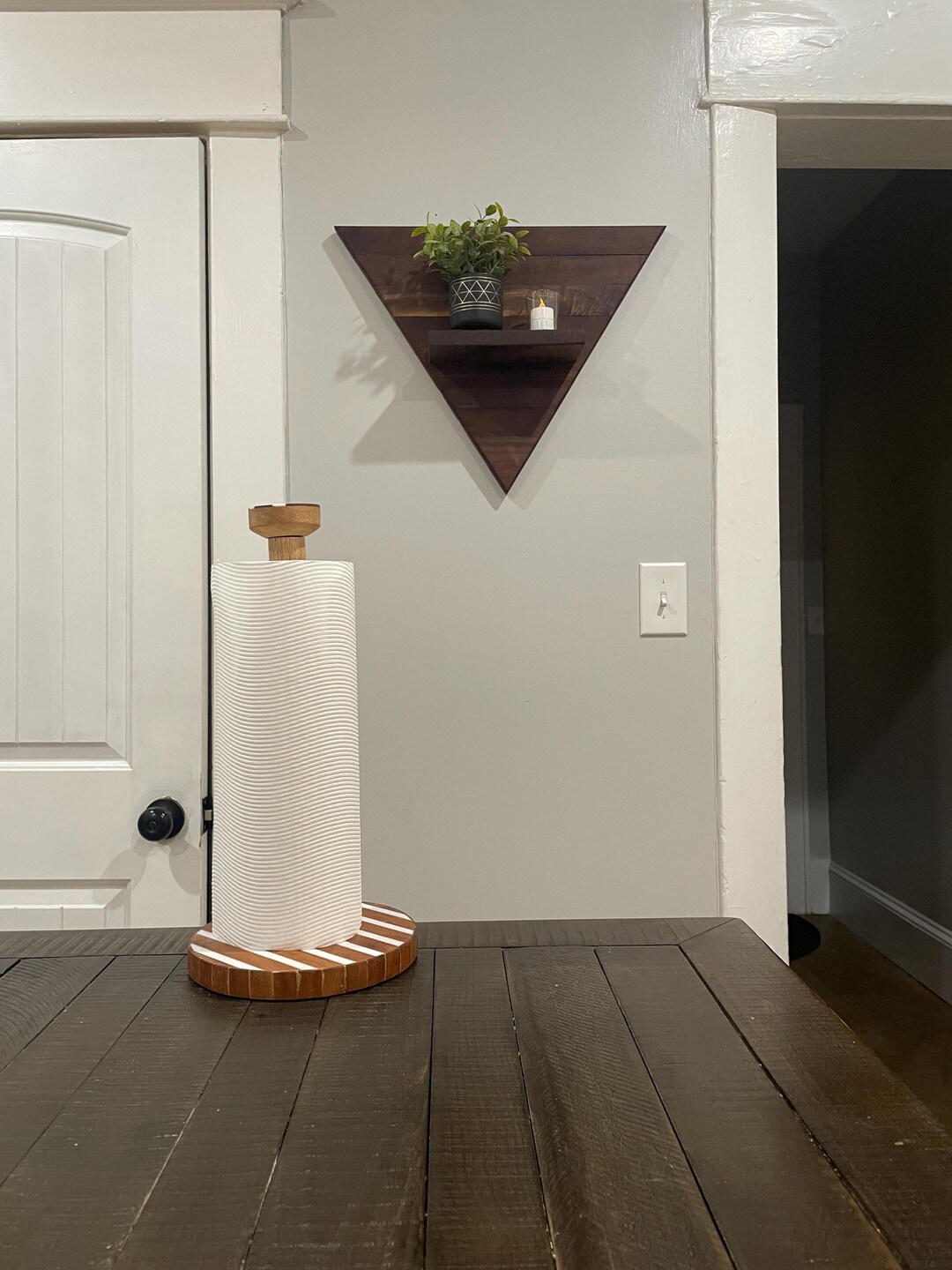 Upside Down Triangle Shelf - Etsy
