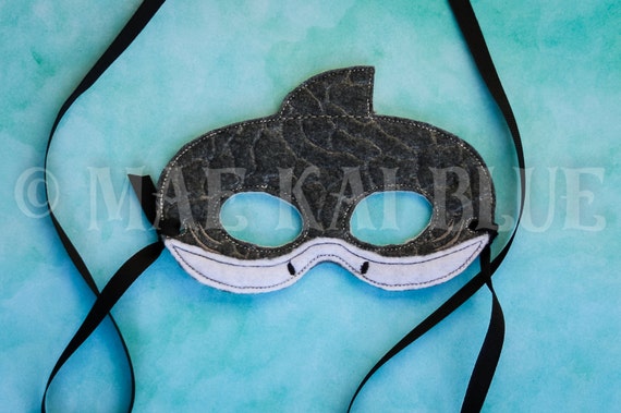 Shark Appliquéd Embroidered Mask | Etsy