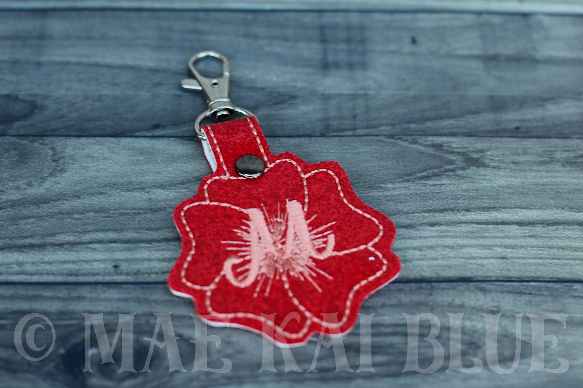 Hibiscus - Floral - Flower - Personalized - Monogram - Keychain ...