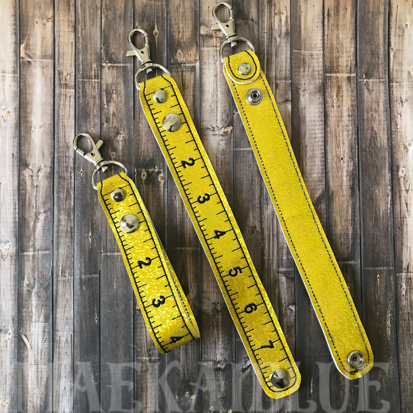 Snap Unsnap Measuring Ruler Keychain Keyfob Bagtag | Etsy