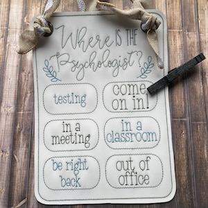 Where is the Counselor - School Psychologist - School Nurse - Social ...