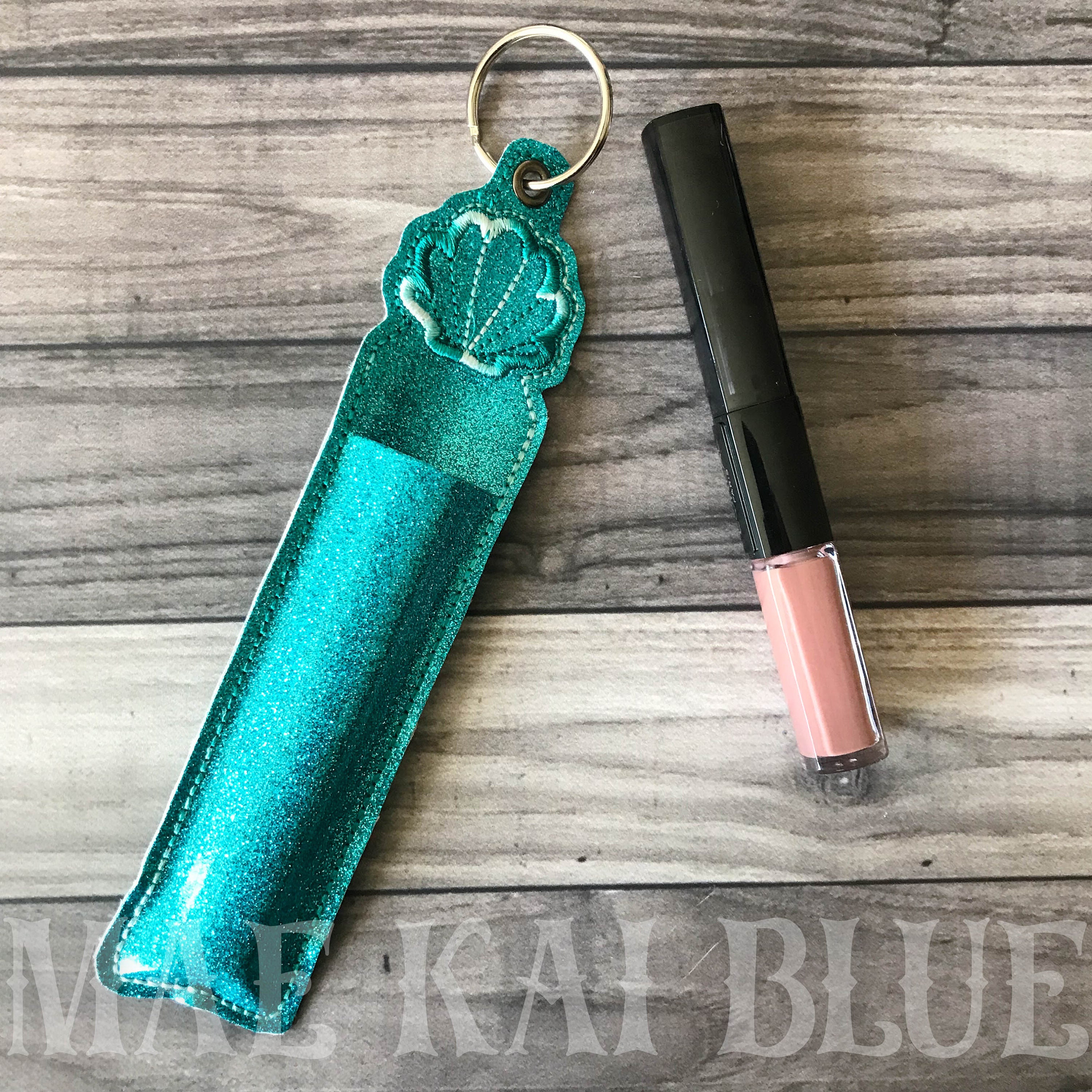 Tall Lipgloss Lipstick Keeper Holder Eyelet KeyChain | Etsy