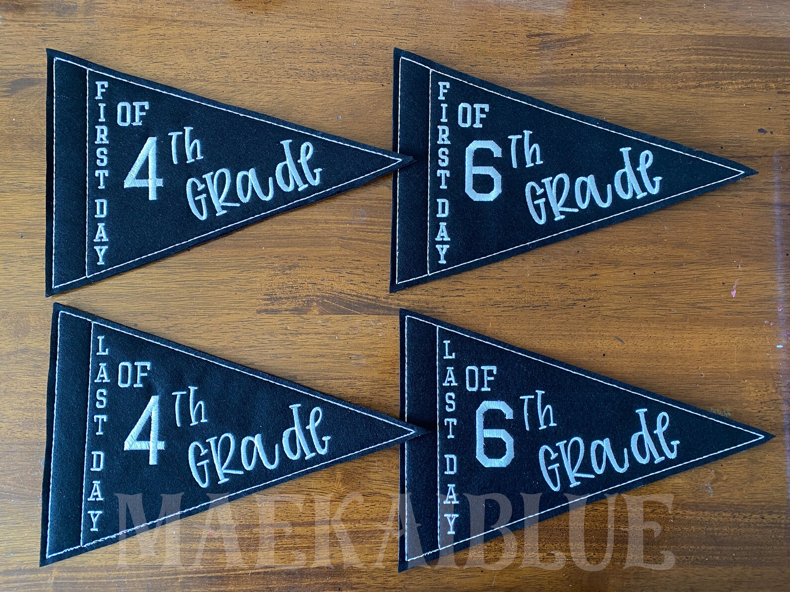 Pennant First Day Last Day of School Grade Back to - Etsy