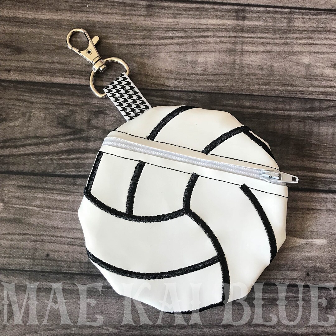Volley Ball Sports Lunch Money - Coin Purse - Notions - Zipper Bag ...