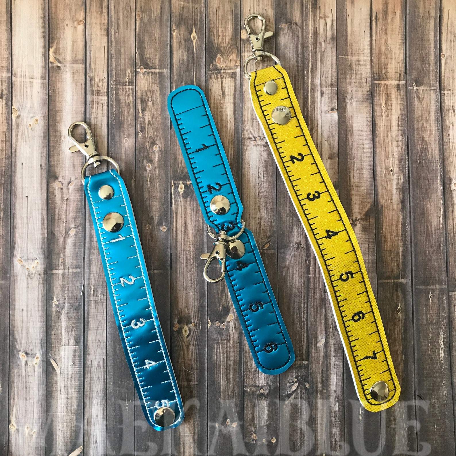 Snap Unsnap Measuring Ruler Keychain Keyfob Bagtag | Etsy