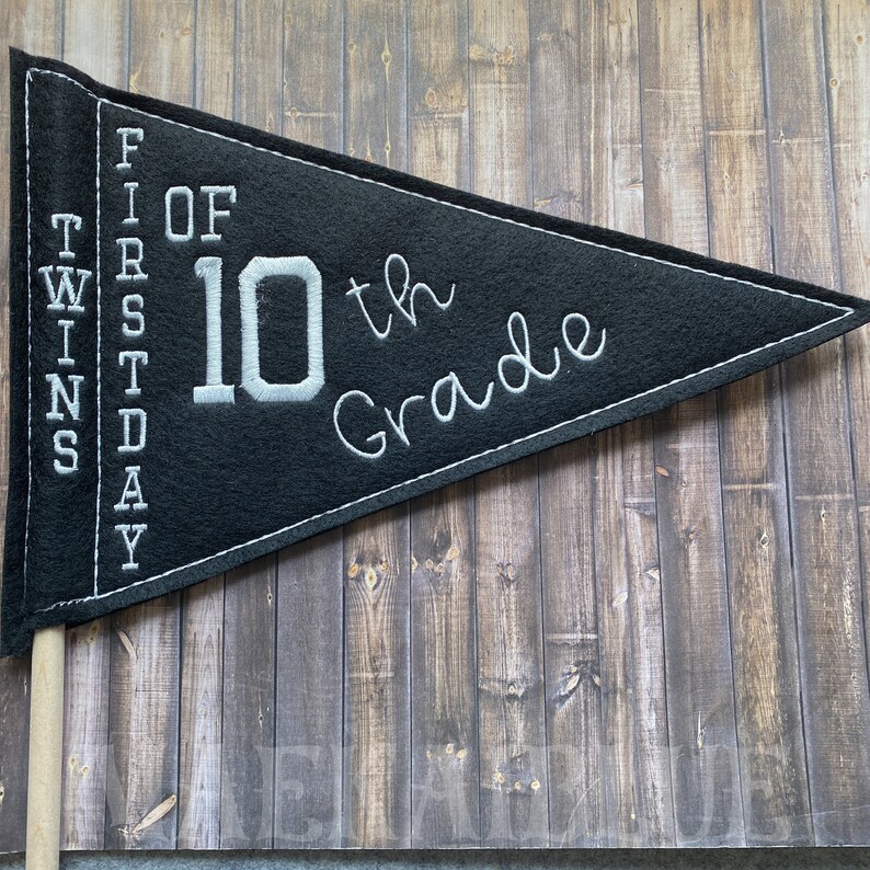 Pennant First Day Last Day of School Grade Back to - Etsy