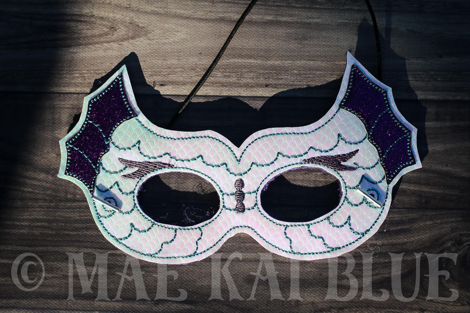 Sea Dragon Mermaid Scale MASK | Halloween | Mask Appliquéd Embroidered ...
