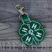 4-H Clover - Head, Heart, Hands, Health - Keychain - Keyfob - Bagtag - Etsy