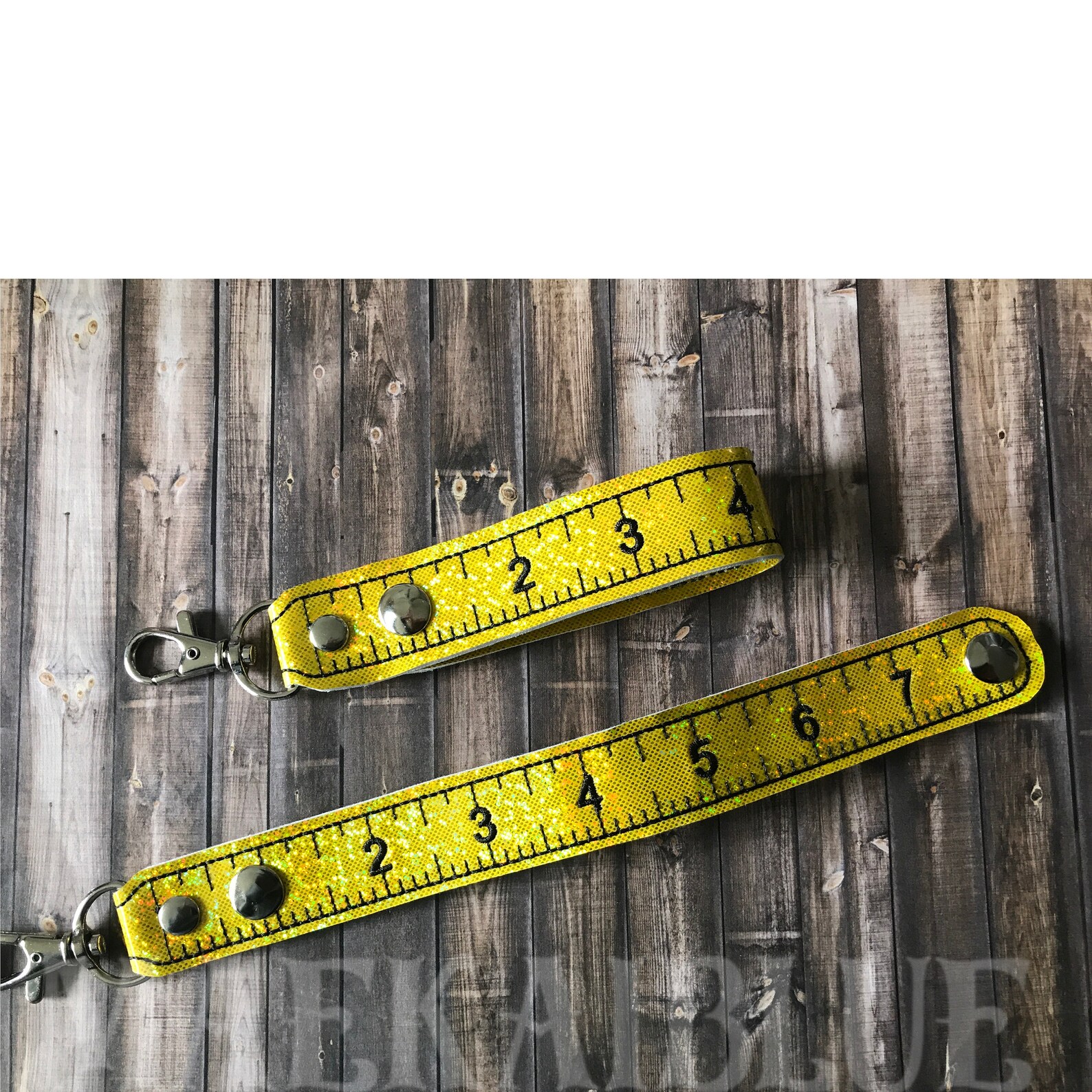 Snap Unsnap Measuring Ruler Keychain Keyfob Bagtag | Etsy