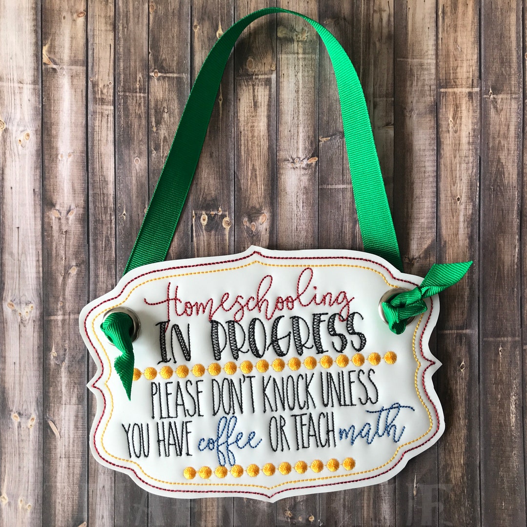 Homeschooling in Progress Door Hanger Banner - Distance Learning ...