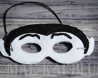 Wolf Pup MASK Halloween Mask Appliquéd Embroidered Vinyl | Etsy