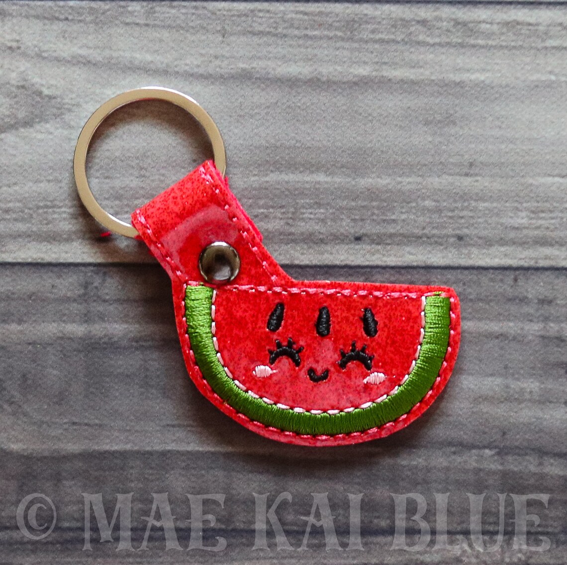Watermelon Keychain Keyfob Bagtag - Etsy