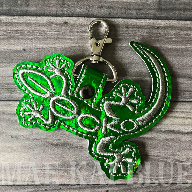 Gecko Aloha-family Keychain Keyfob Bagtag - Etsy