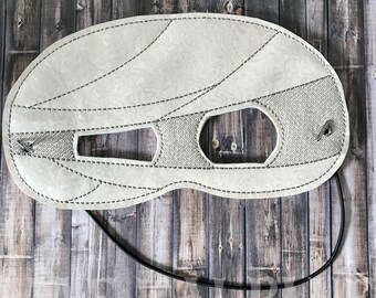 Wolf Pup MASK Halloween Mask Appliquéd Embroidered Vinyl | Etsy