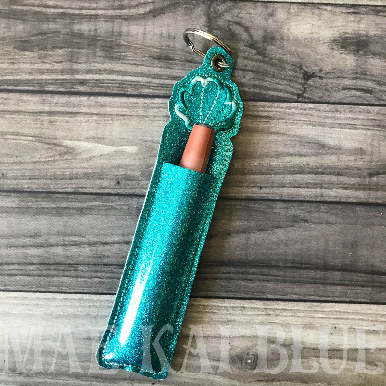 Tall Lipgloss Lipstick Keeper Holder Eyelet KeyChain | Etsy