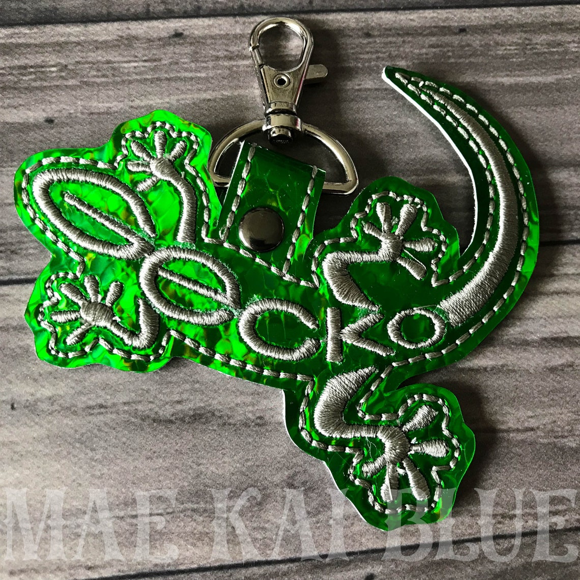 Gecko Aloha-family Keychain Keyfob Bagtag | Etsy