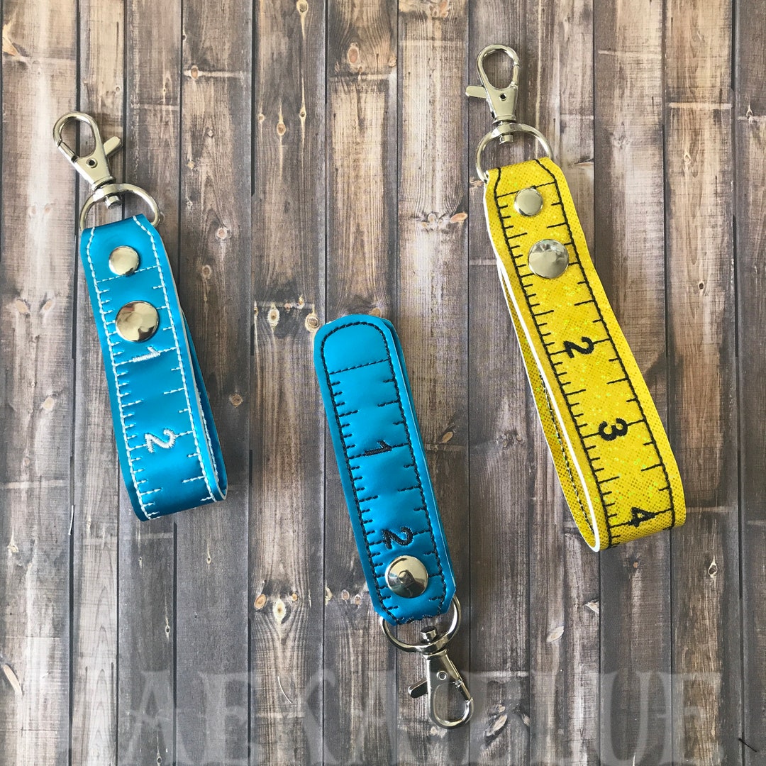 Snap + Unsnap Measuring Ruler - Keychain - Keyfob - Bagtag - Etsy